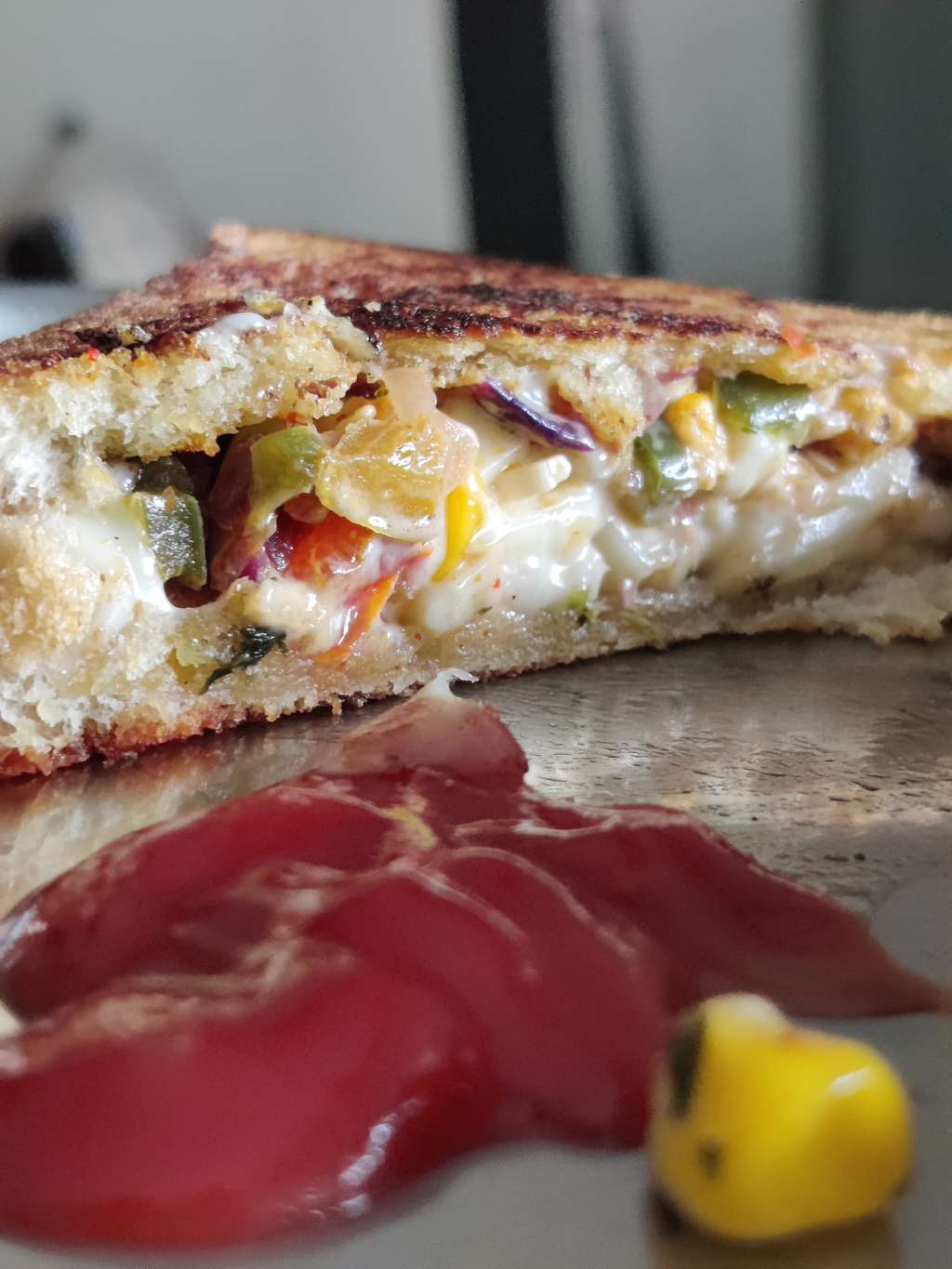 How To Make Mixed veg cheese sandwich | Recipe